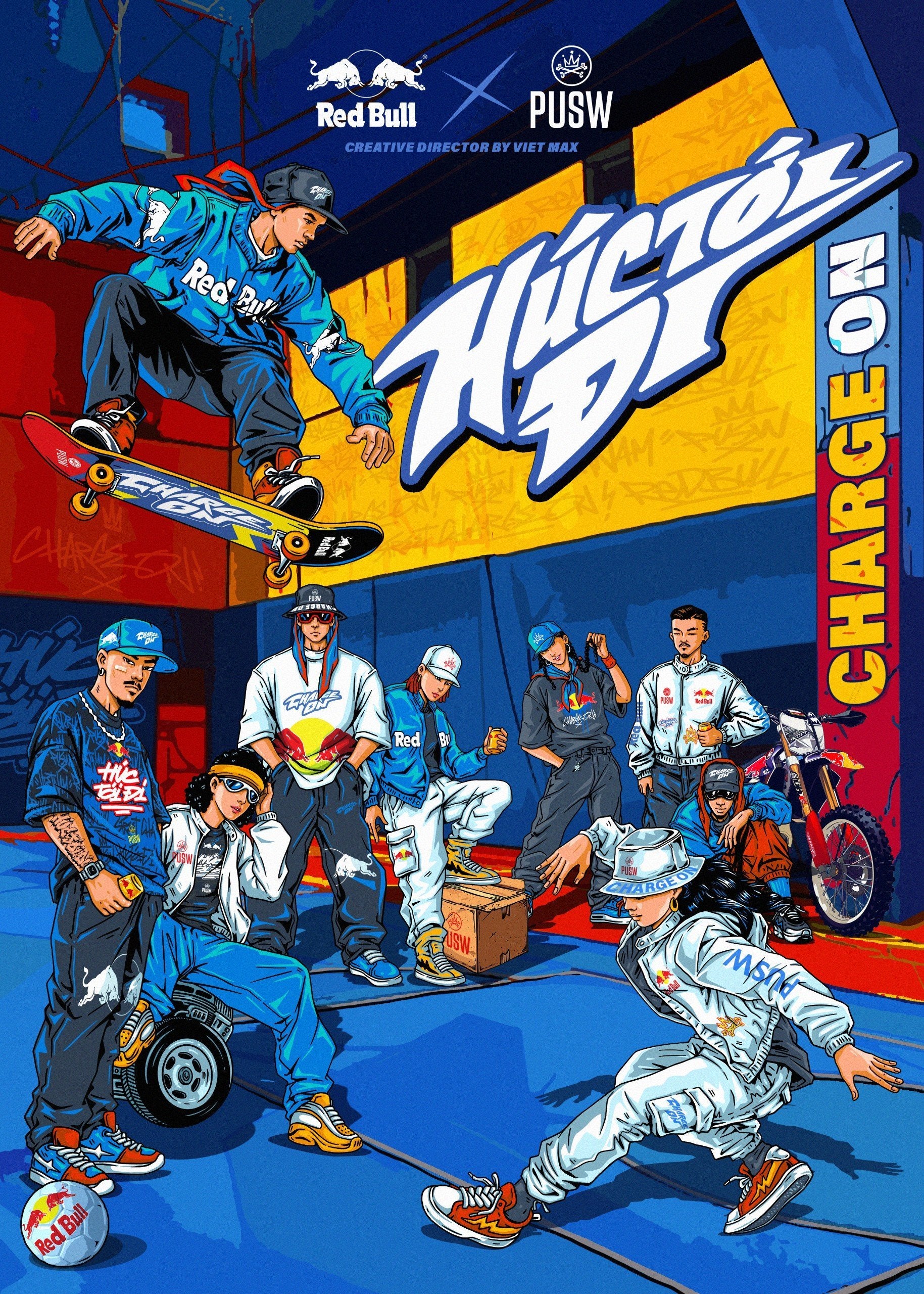 Red Bull Cartoon Galerie Gear Up And Get Ready To "HÚC" With RED BULL